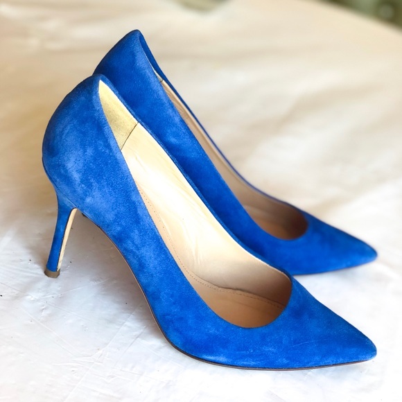 J. Crew | Shoes | Jcrew Pumps Heels Electric Blue Bluebird 65 | Poshmark